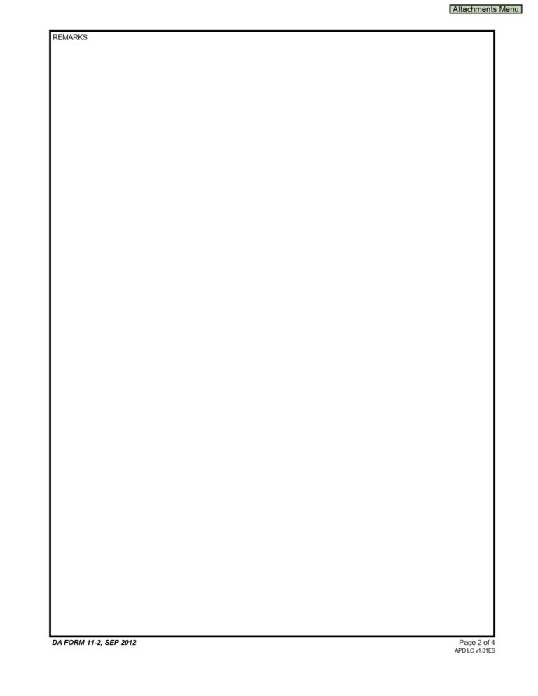 DA FORM 11-2 Fillable - Army Pubs 11-2 PDF | DA Forms 2025