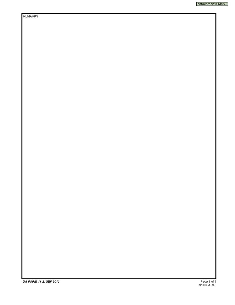 DA FORM 11-2 Fillable - Army Pubs 11-2 PDF | DA Forms 2025
