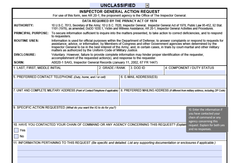 DA FORM 1559 Fillable - Army Pubs 1559 PDF | DA Forms 2025
