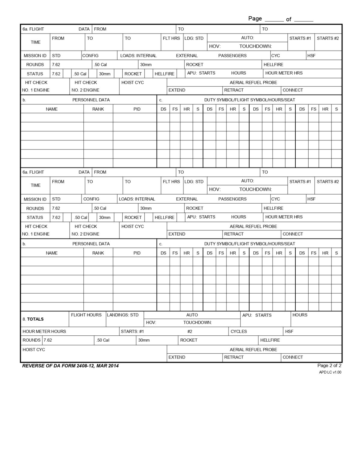 DA FORM 2408-12 Fillable - Army Pubs 2408-12 PDF | DA Forms 2025