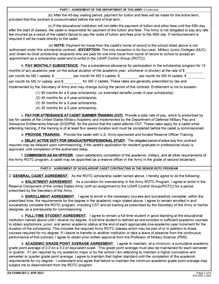 DA FORM 597-3 Fillable - Army Pubs 597-3 PDF | DA Forms 2026