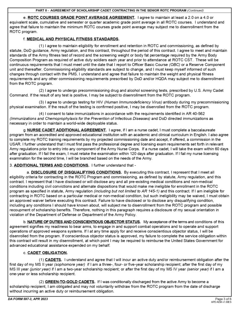 DA FORM 597-3 Fillable - Army Pubs 597-3 PDF | DA Forms 2026