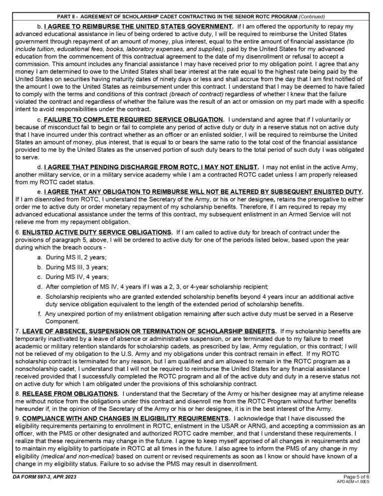 DA FORM 597-3 Fillable - Army Pubs 597-3 PDF | DA Forms 2025