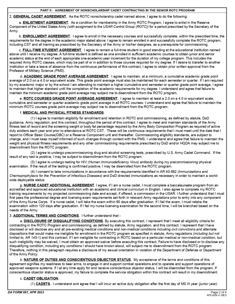 DA FORM 597 Fillable - Army Pubs 597 PDF | DA Forms 2026