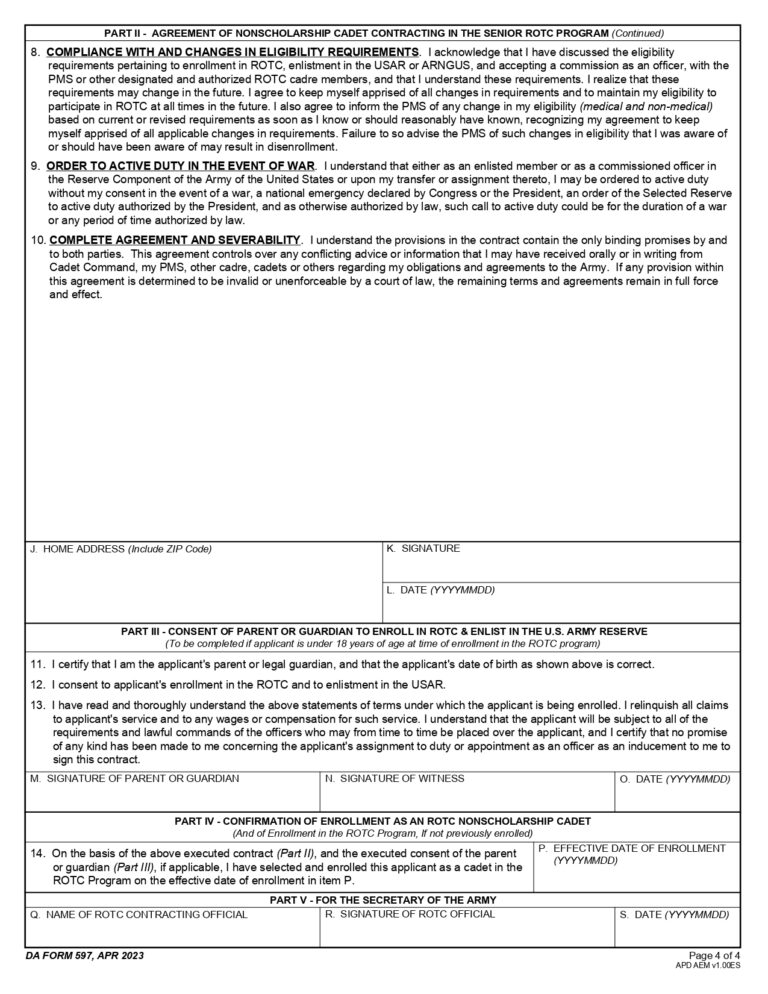 DA FORM 597 Fillable Army Pubs 597 PDF DA Forms 2024 da-form-597-fillable-army-pubs-597-pdf-da-forms-2024