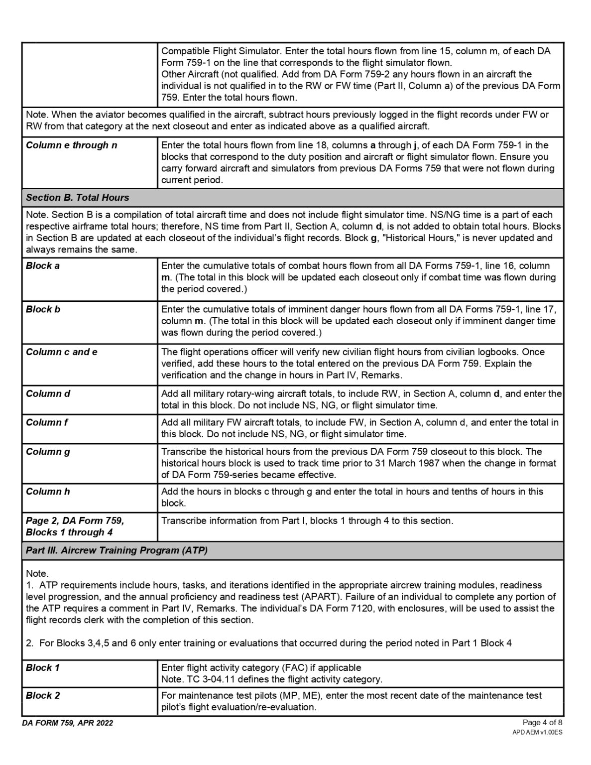 DA FORM 759 Fillable - Army Pubs 759 PDF | DA Forms 2025
