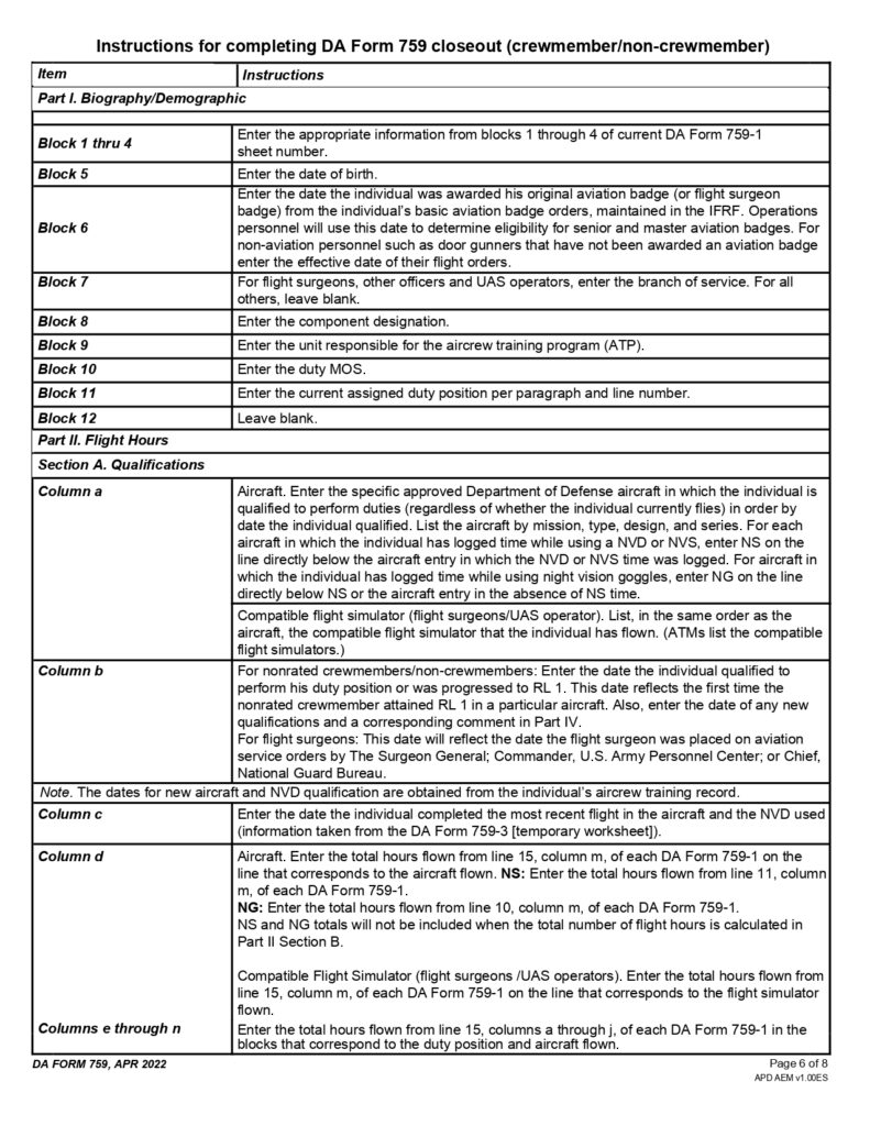 DA FORM 759 Fillable - Army Pubs 759 PDF | DA Forms 2025