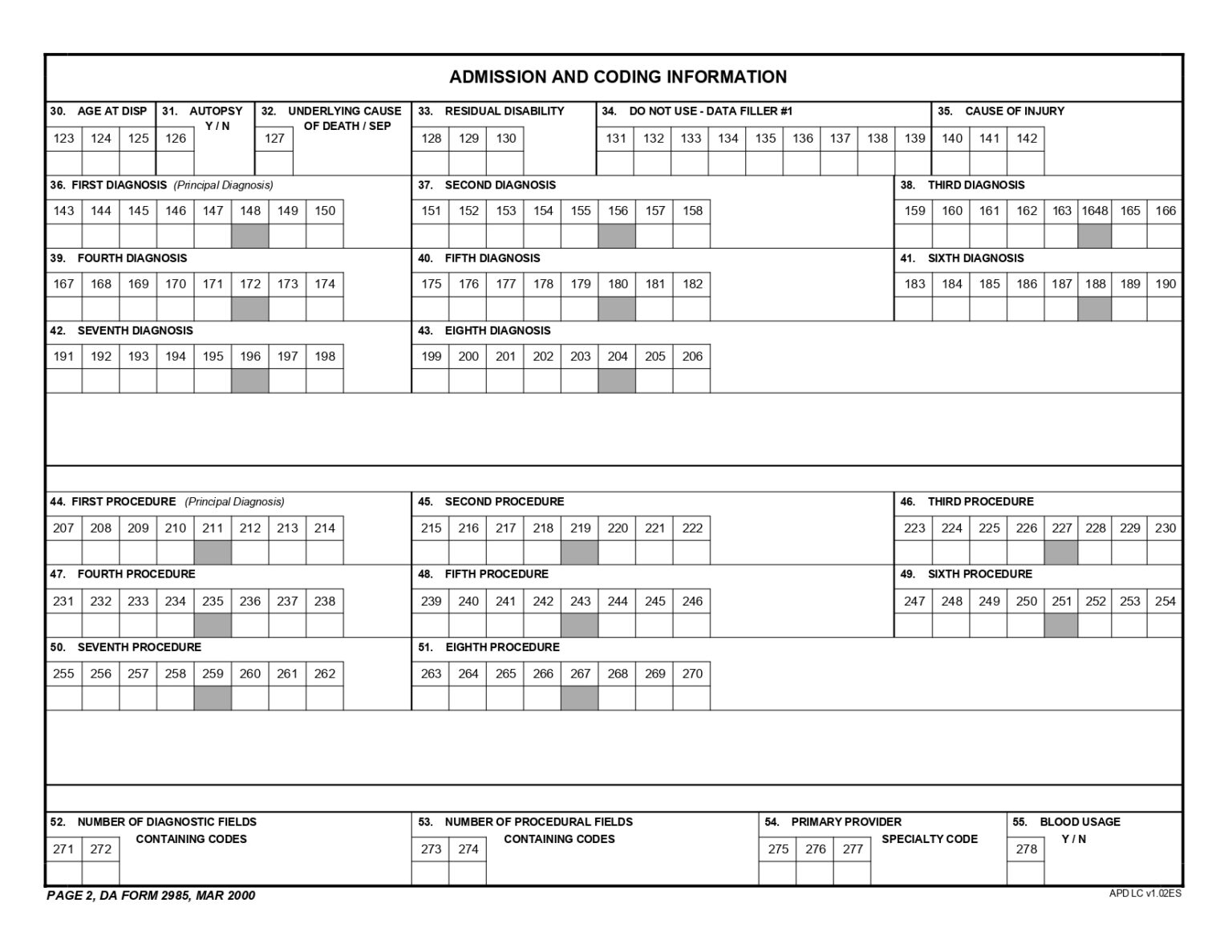 DA FORM 2985 Fillable - Army Pubs 2985 PDF | DA Forms 2025