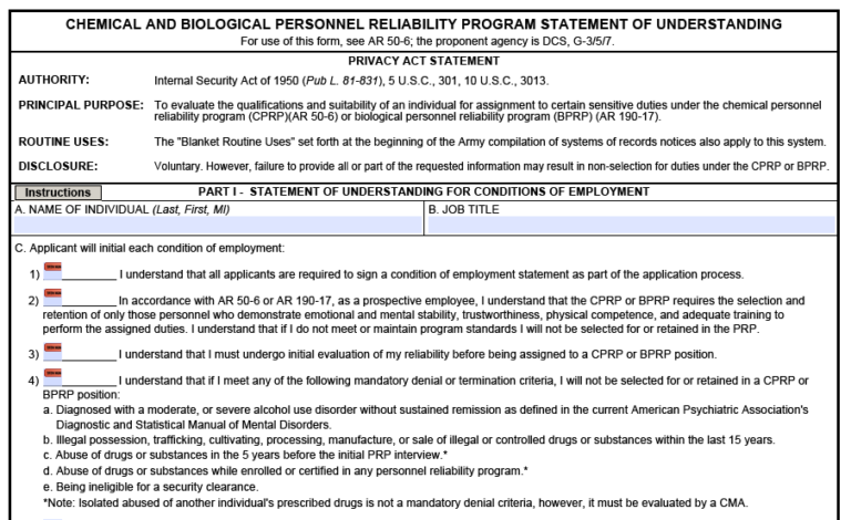 DA FORM 3180-1 Fillable - Army Pubs 3180-1 PDF | DA Forms 2025