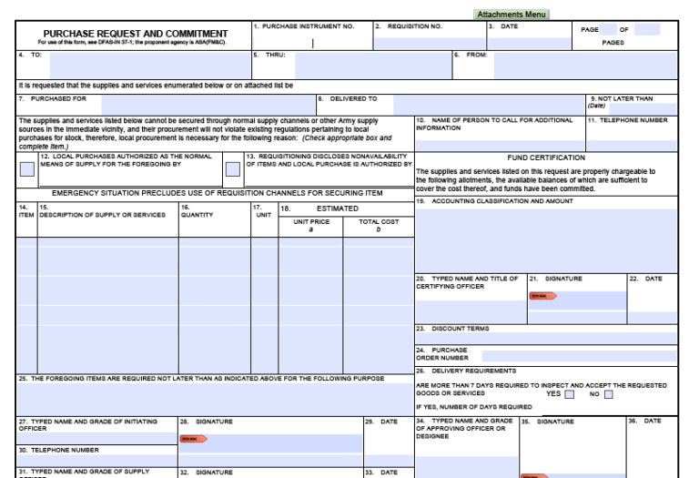 DA FORM 3953 Fillable - Army Pubs 3953 PDF | DA Forms 2025