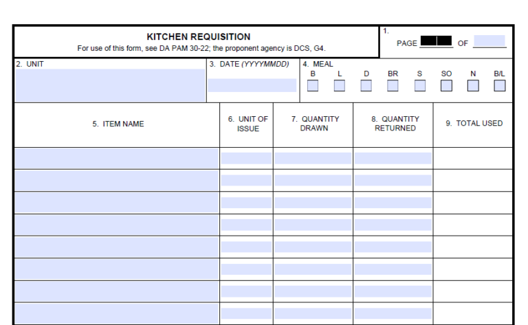 DA FORM 4552 Fillable - Army Pubs 4552 PDF | DA Forms 2025