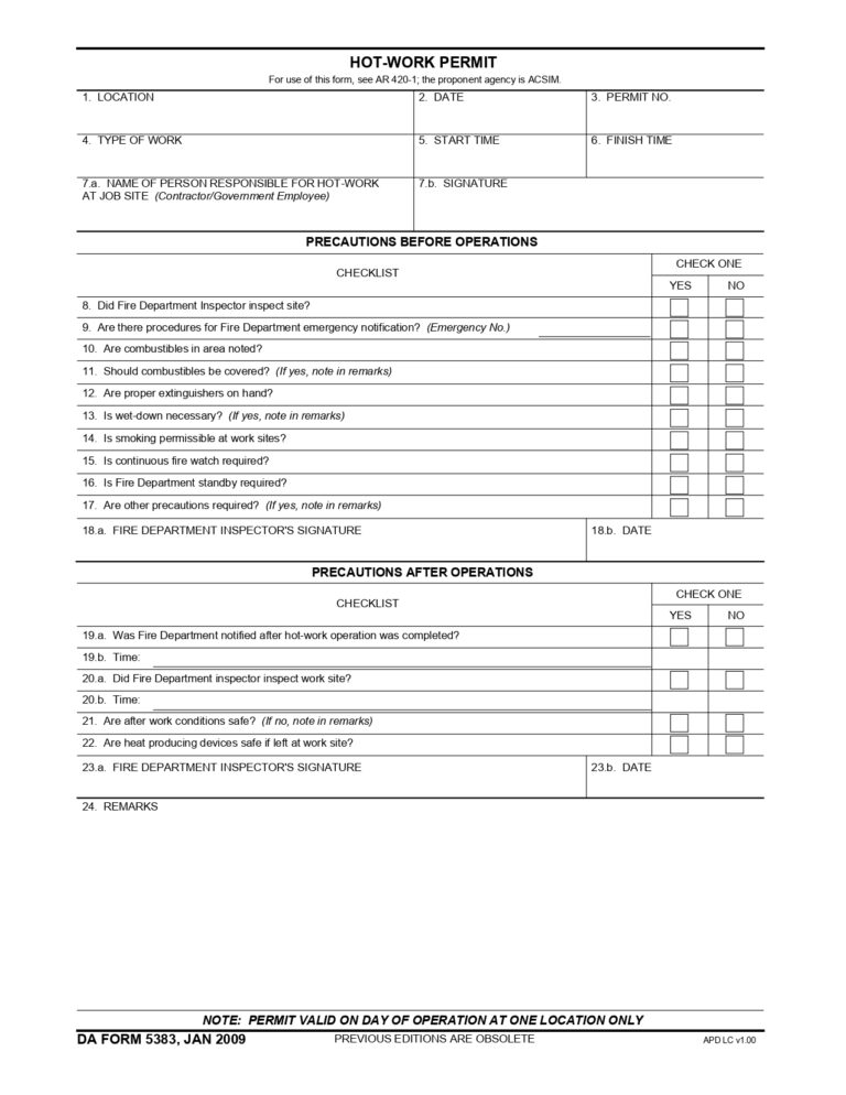 DA FORM 5383 Fillable - Army Pubs 5383 PDF | DA Forms 2025