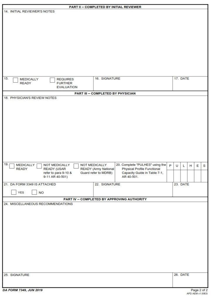 DA FORM 7349 Fillable - Army Pubs 7349 PDF | DA Forms 2024