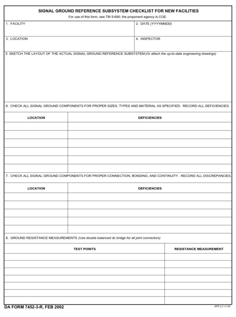 DA FORM 7452-3-R Fillable - Army Pubs 7452-3-R PDF | DA Forms 2025