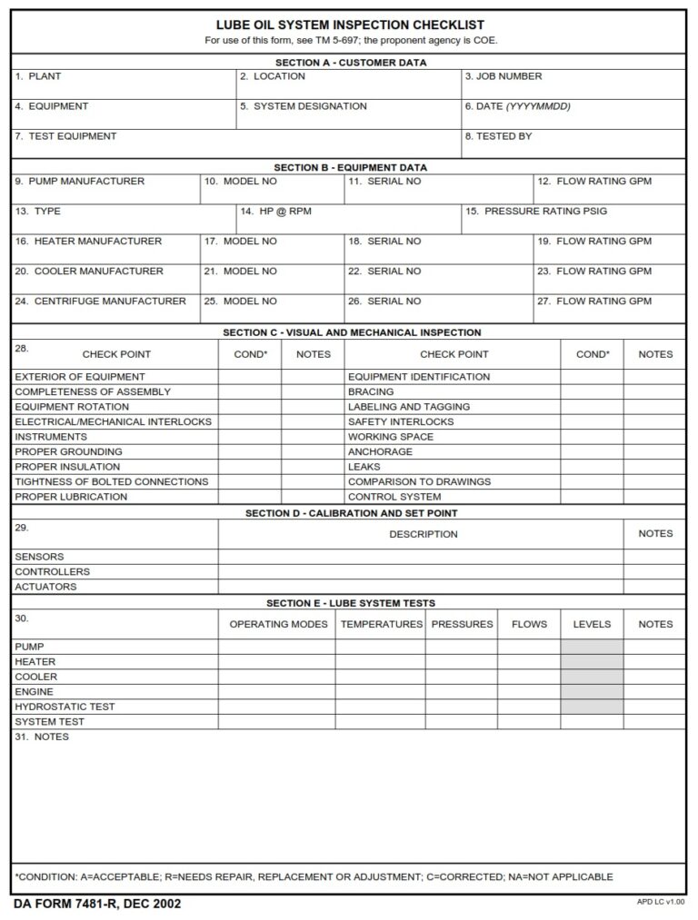 DA FORM 7481-R Fillable - Army Pubs 7481-R PDF | DA Forms 2025