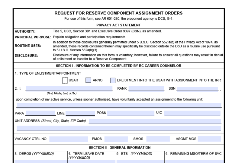 DA FORM 5691 Fillable - Army Pubs 5691 PDF | DA Forms 2025